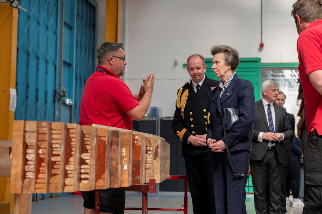 HRH The Princess Royal Pays a Royal Visit to Portsmouth’s HMS Victory ...