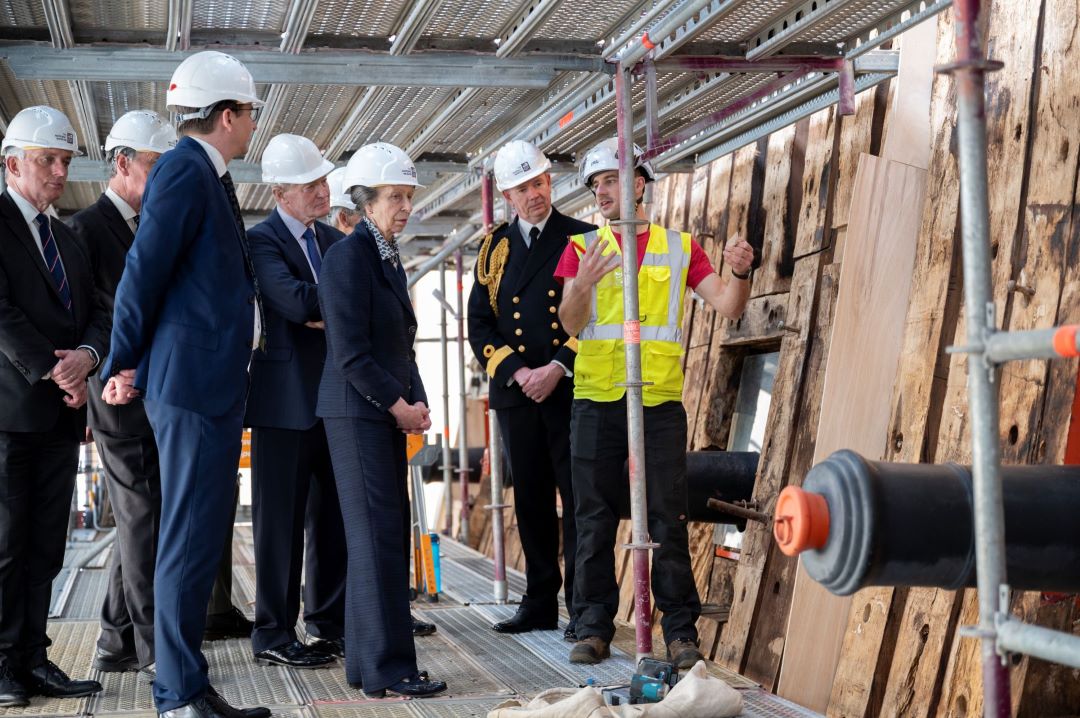 HRH The Princess Royal Pays a Royal Visit to Portsmouth’s HMS Victory ...